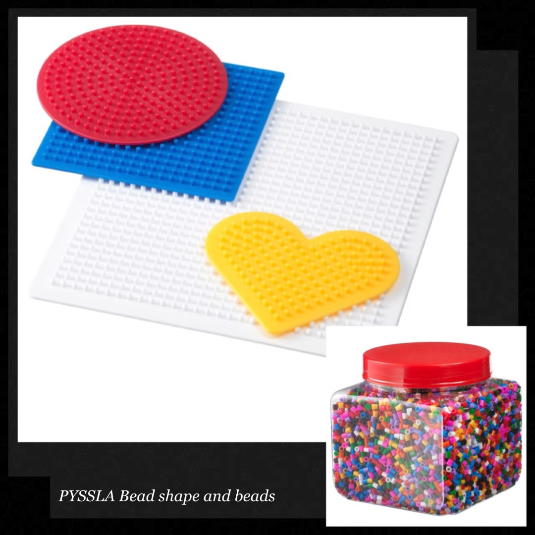 Ikea PYSSLA Bead shape and beads, Hobbies & Toys, Stationery & Craft ...