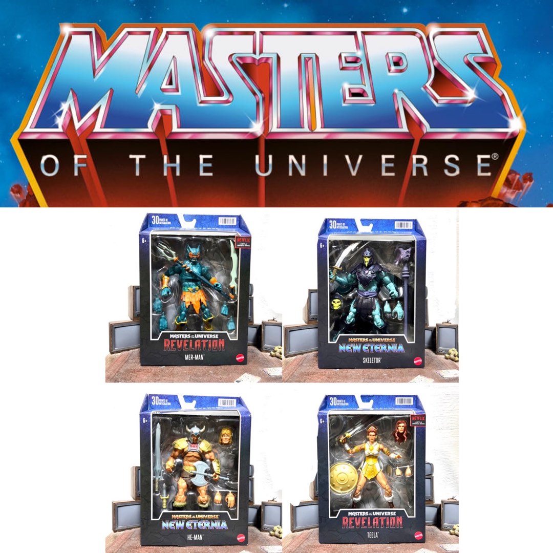 [In hand - Set of 4] Mattel Masters of the Universe MOTU Masterverse ...