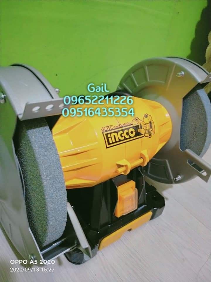 INGCO 1/4HP Bench Grinder, Commercial & Industrial, Construction Tools ...