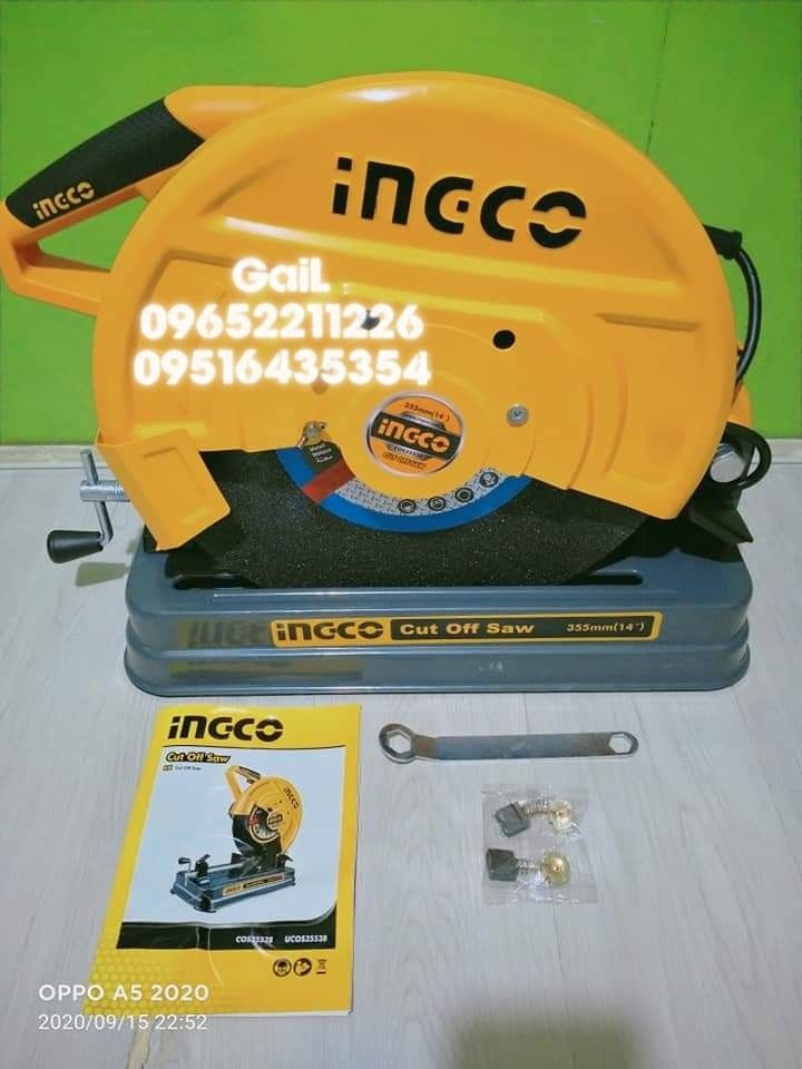 INGCO 2350W, 14" Cut Off Saw, Commercial & Industrial, Construction ...