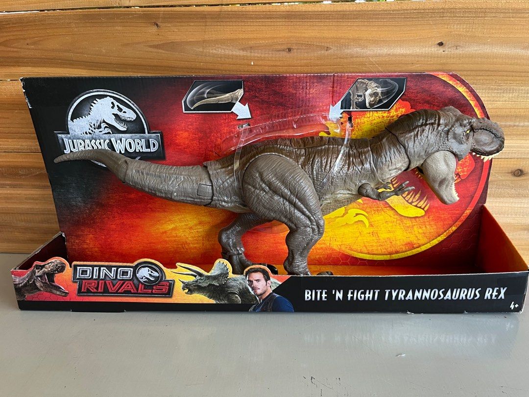 Jurassic World BITE 'N FIGHT TYRANNOSAURUS REX, Hobbies & Toys, Toys ...