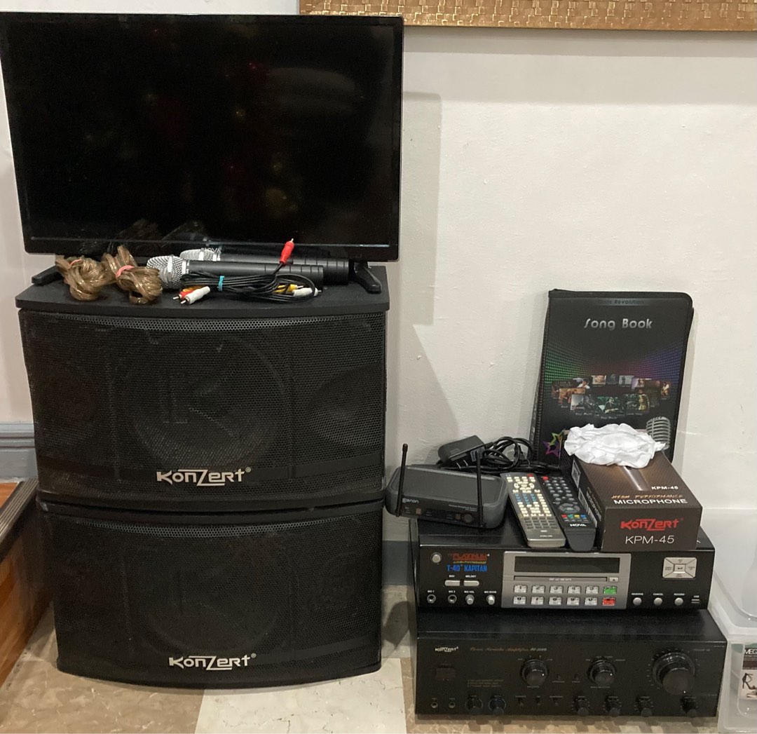 Karaoke Set with Amplifier & Receiver, Audio, Soundbars, Speakers ...