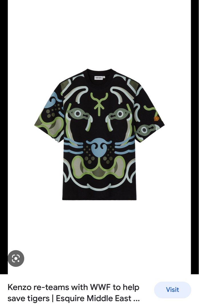Kenzo x WWF - limited to edition (M oversize cut), Men's Fashion, Tops ...