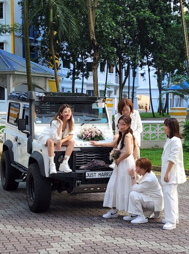 Land Rover Defender Wedding Car, Cars, Car Rental on Carousell