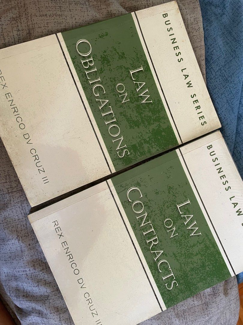 Law on Obligations and Law on Contracts by Rex Cruz, Hobbies & Toys ...