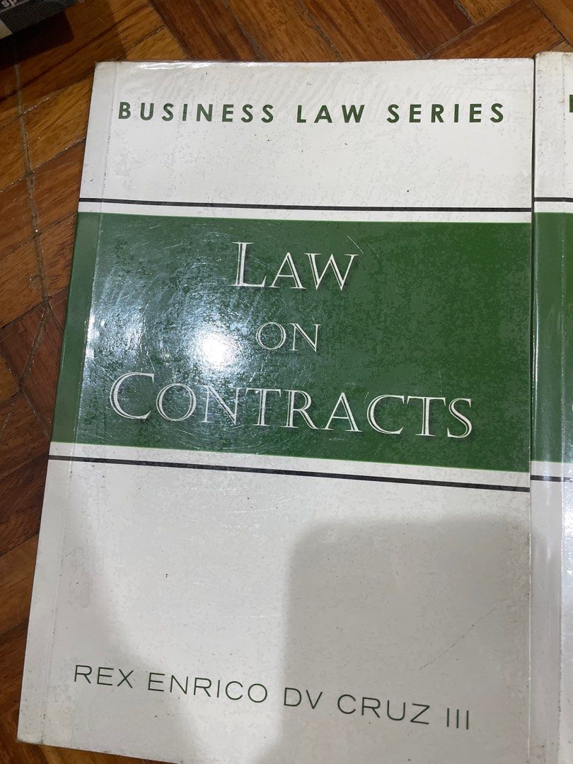 Law on Obligations and Law on Contracts by Rex Cruz, Hobbies & Toys ...