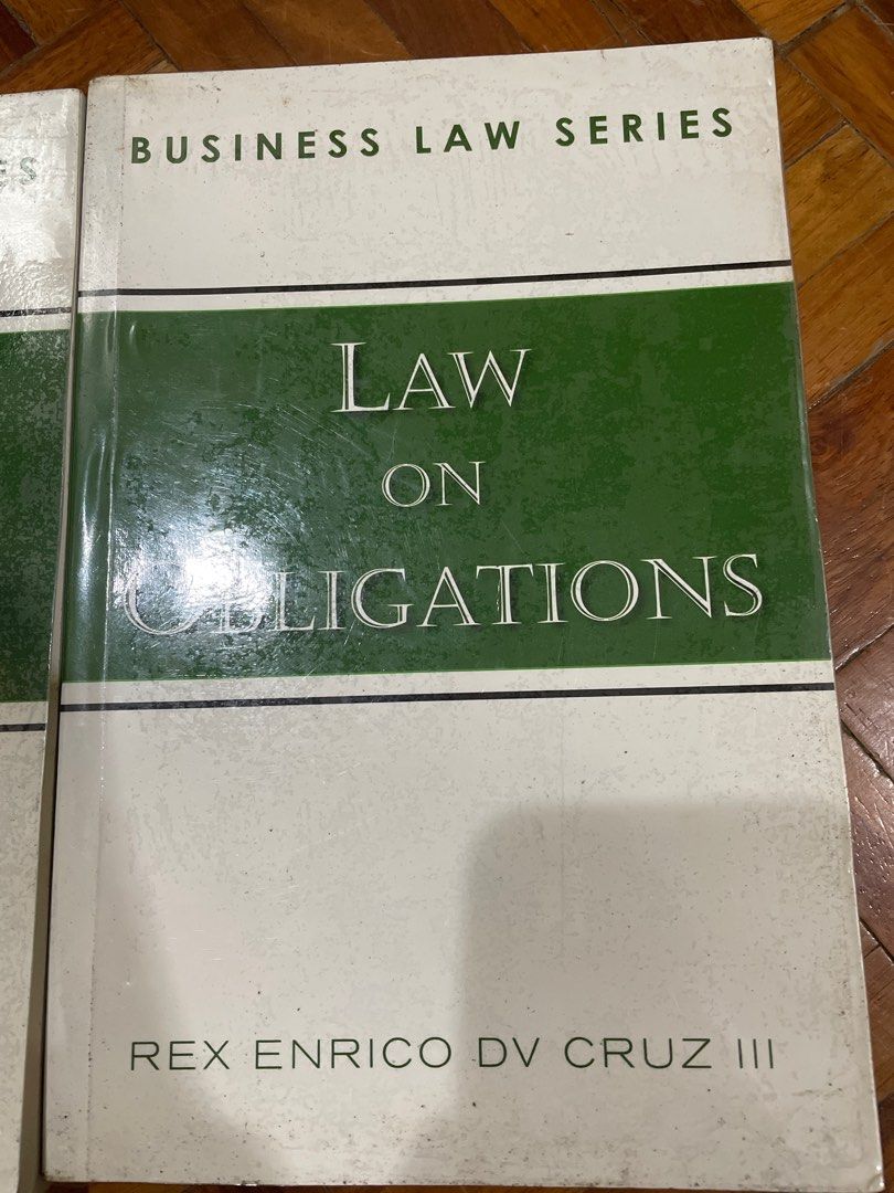 Law on Obligations and Law on Contracts by Rex Cruz, Hobbies & Toys ...