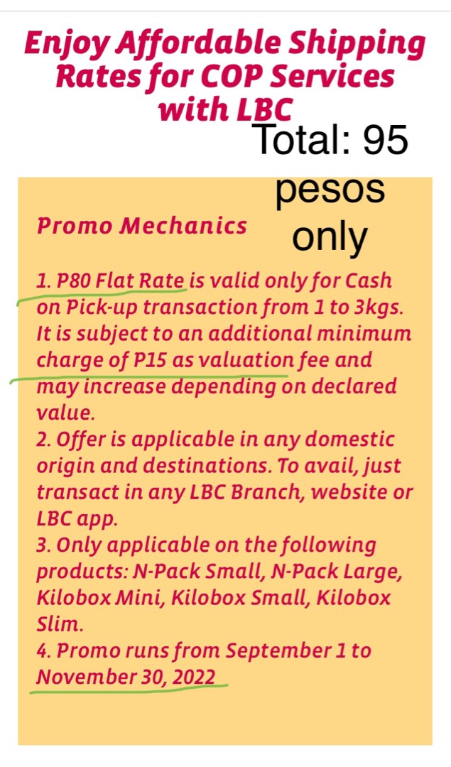 LBC shipping- Sakto pouch, Announcements on Carousell