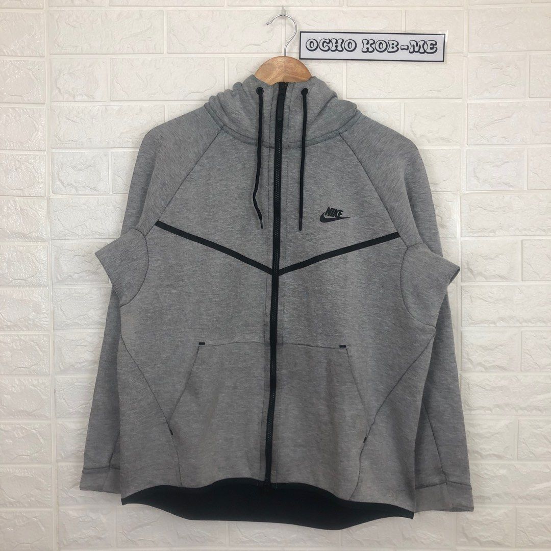 LIGHT GRAY NIKE TECH FLEECE JACKET, Men's Fashion, Coats, Jackets and ...