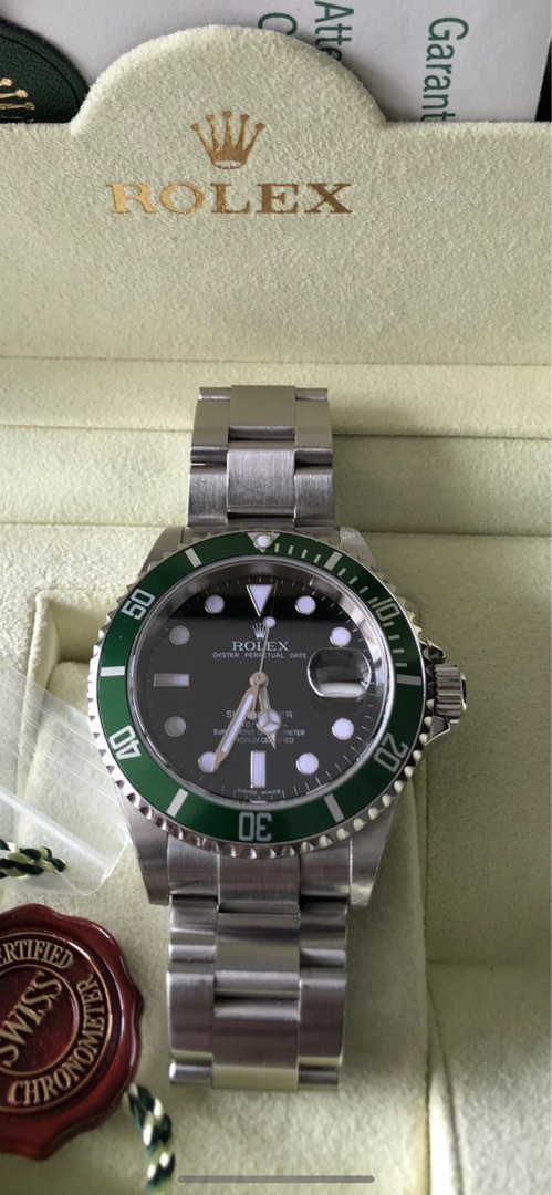 Like new Rolex 11610LV Kermit submariner 50th anniversary, Luxury ...
