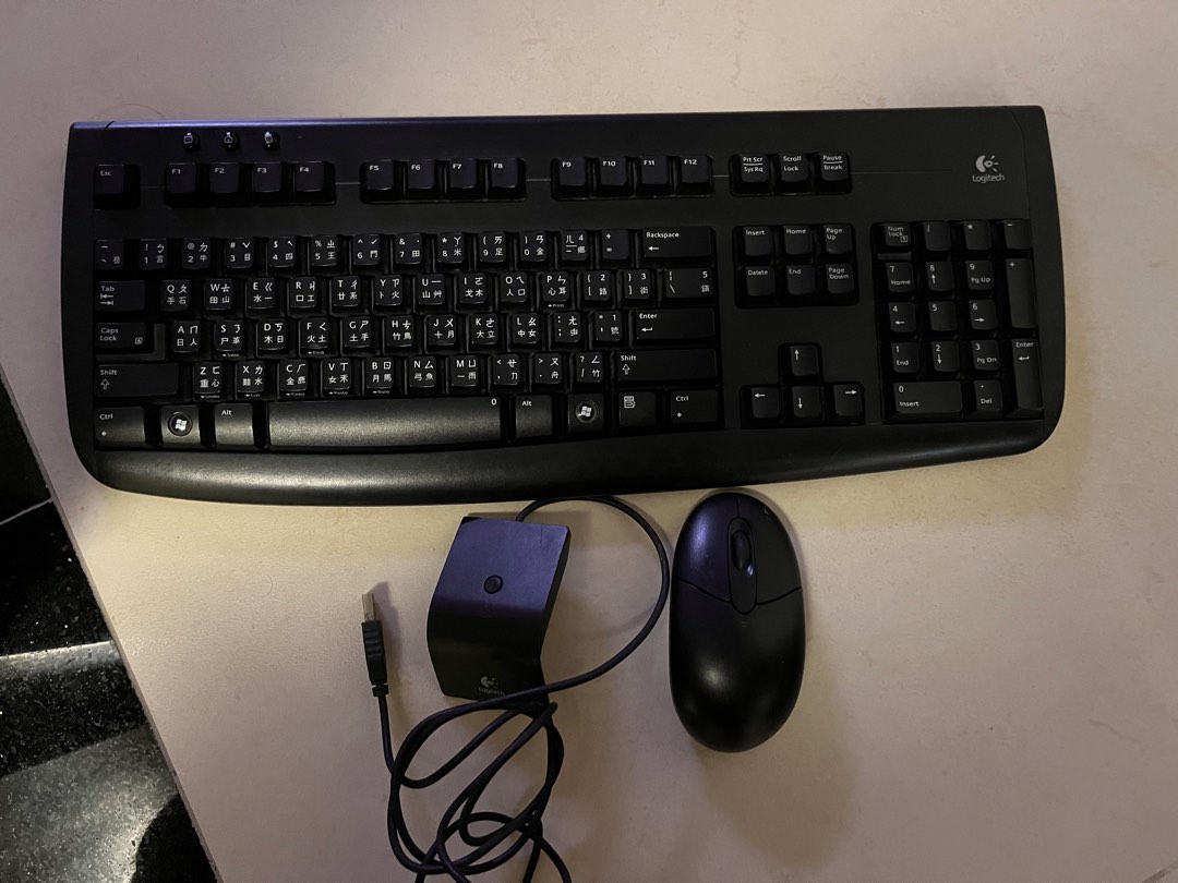 Logitech Keyboard mouse set wireless, 電腦＆科技, 電腦周邊及配件, 電腦鍵盤及相關產品 - Carousell