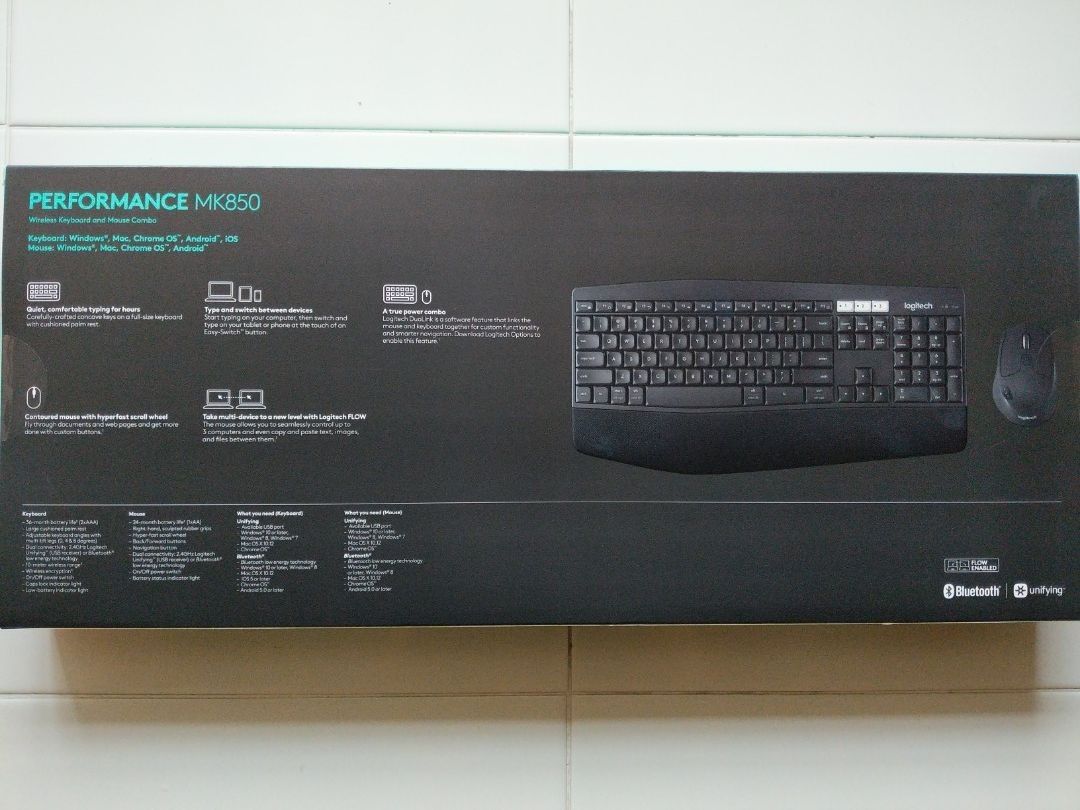 Logitech multi-device wireless keyboard + mouse, Computers & Tech, Parts & Accessories, Computer ...
