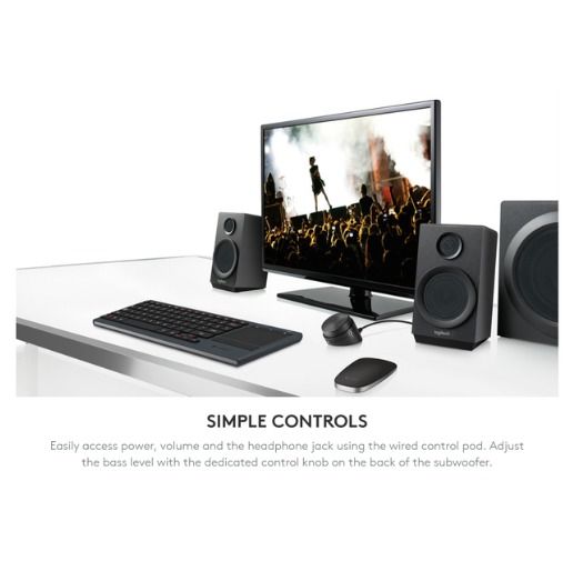 Logitech Z333 2.1 Stereo PC Multimedia Speaker System with Subwoofer ...