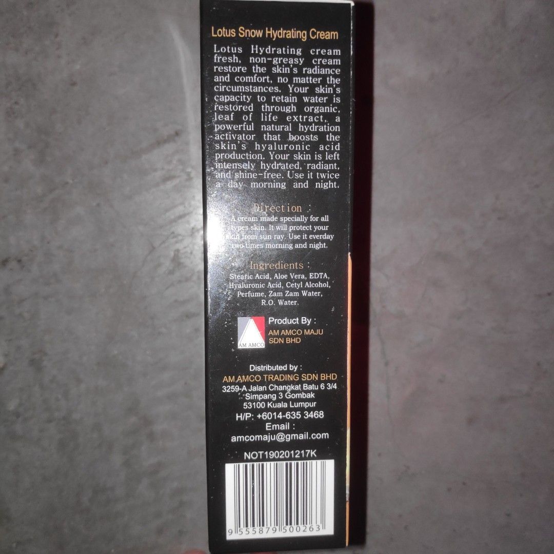 Lotus Snow Fine Fairness Formulation Hydrating Cream, Beauty & Personal ...
