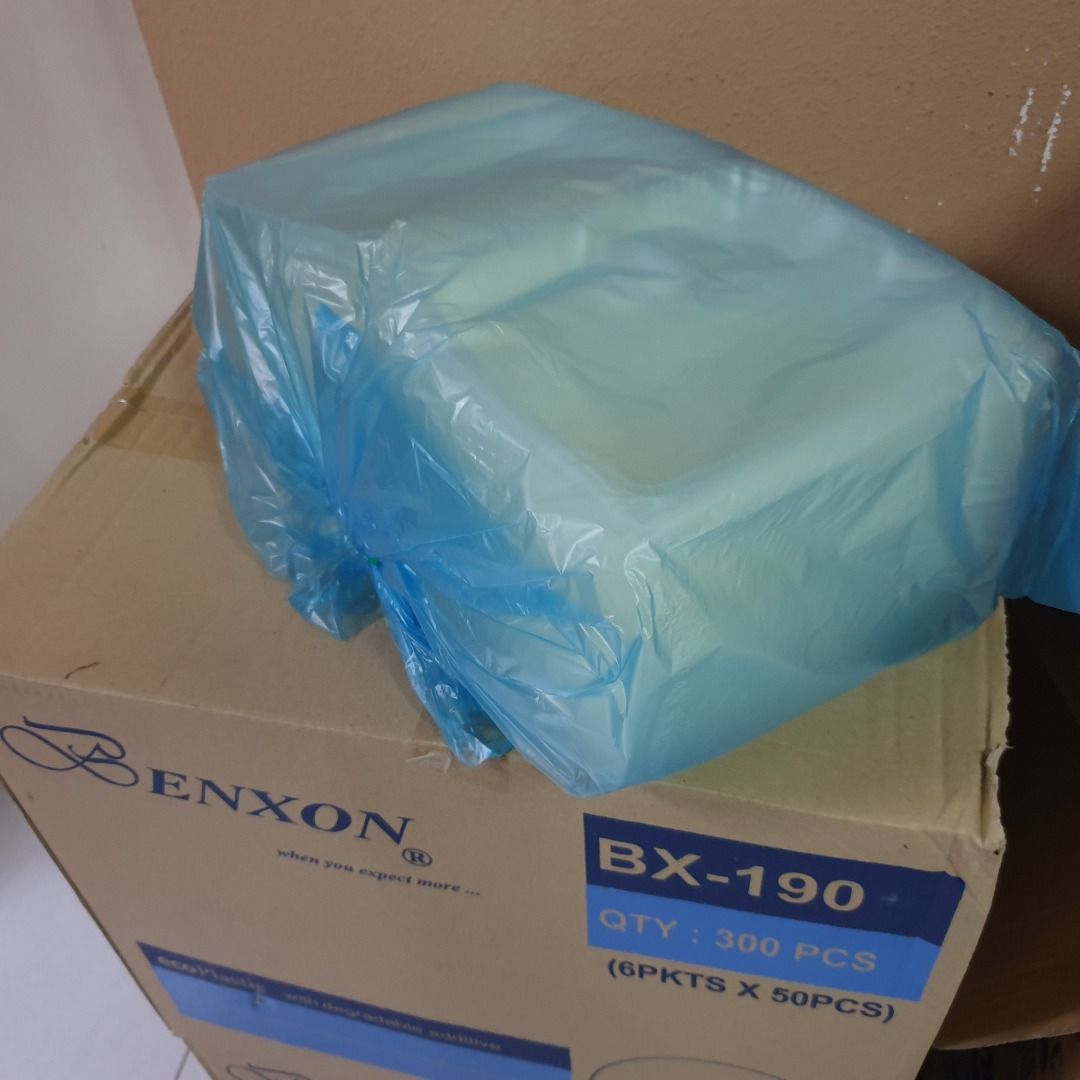 Lunch Box Benxon BX-190 Microwaveable Self-Lock Disposable Take-Away ...