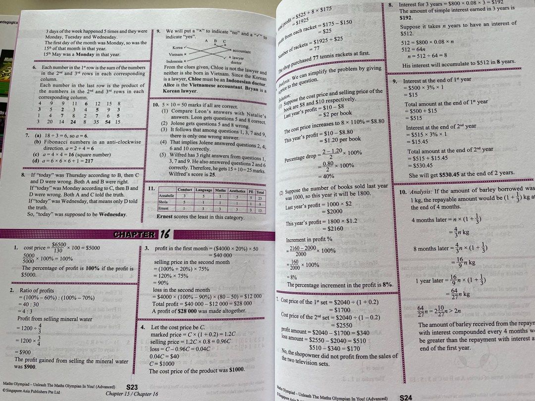 Maths Olympiad Intermediate & Advanced, Hobbies & Toys, Books ...