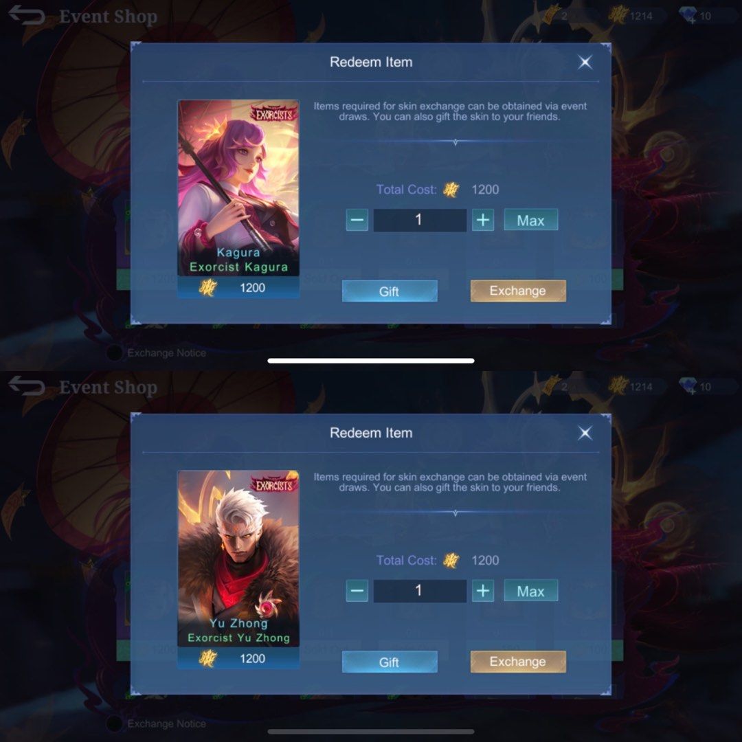 MOBILE LEGEND EXORCIST SKIN. YUZHONG AND KAGURA, Video Gaming, Video ...
