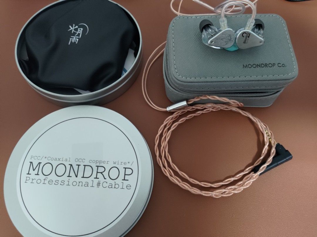 Moondrop Blessing 2 Dusk (Engraved) IEM + Upgraded 3-in-1 Cable, Audio ...