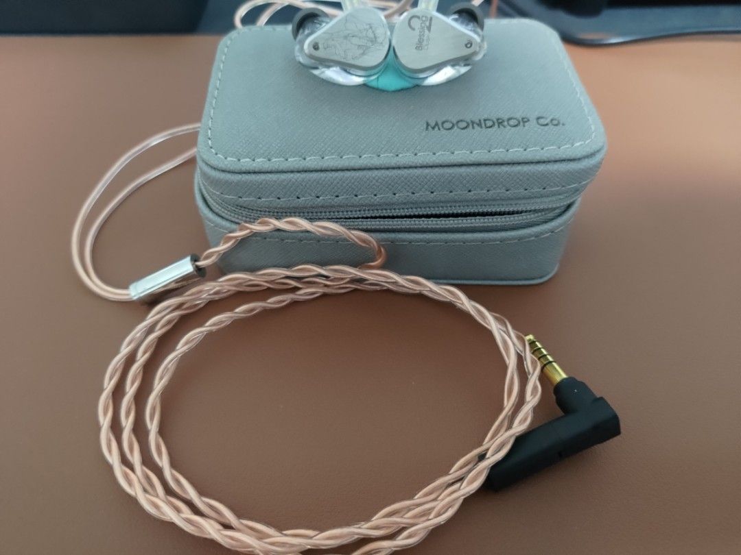 Moondrop Blessing 2 Dusk (Engraved) IEM + Upgraded 3-in-1 Cable, Audio ...