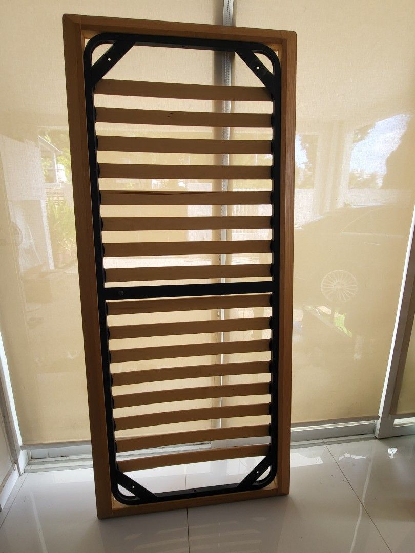 MUJI Wooden Bed Fram - Single Bed Frame, Furniture & Home Living ...