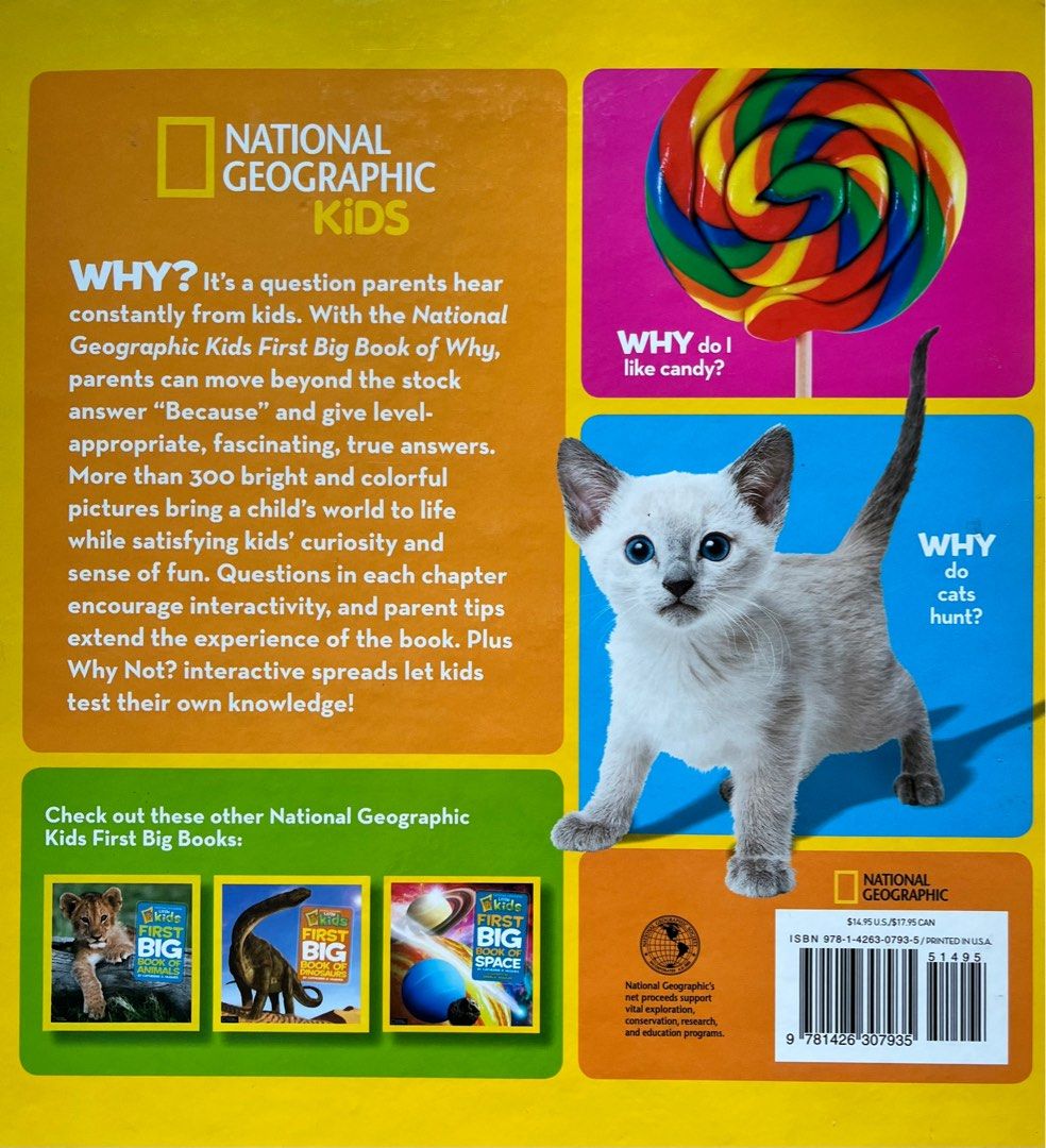 National geographic kids book: first big book of why, Quiz whiz 3 1000 superfun mind-bending ...