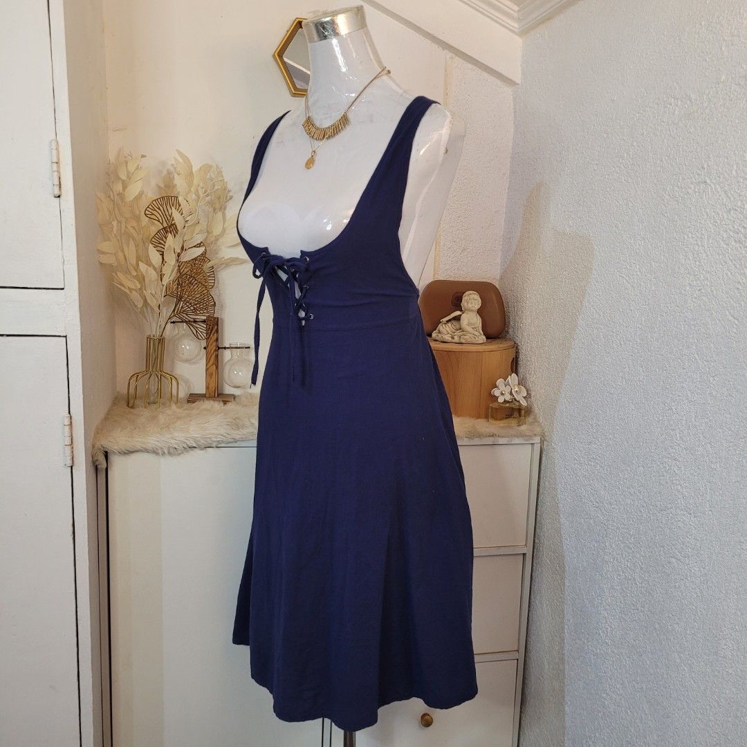 Navy Jump Dress, Women's Fashion, Dresses & Sets, Dresses on Carousell