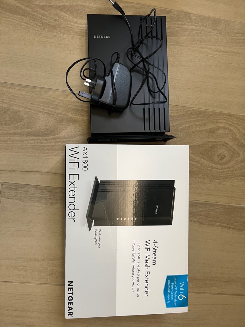 NETGEAR Nighthawk EAX20 - 入門雙頻 Mesh WiFi 6 延伸路由器 (AX1800), 電腦＆科技, 電腦周邊及 ...