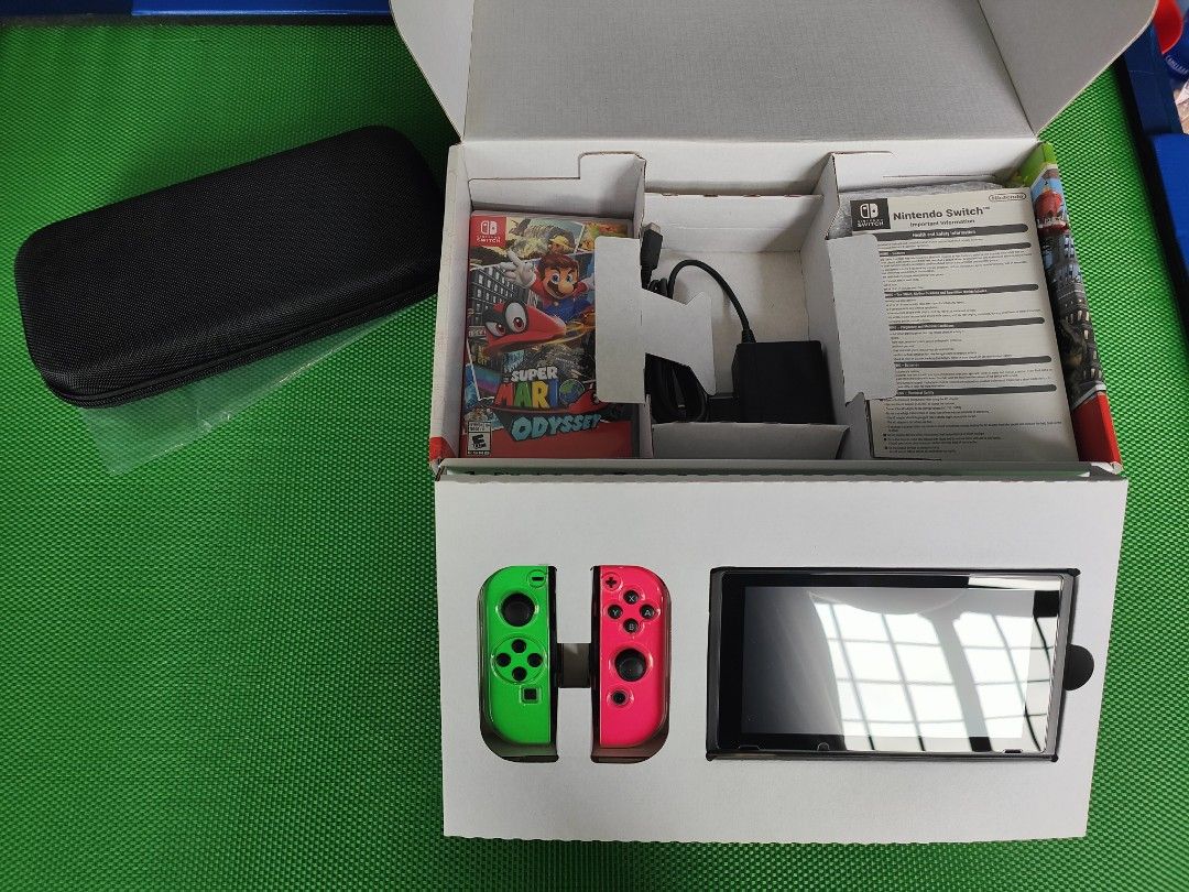 Nintendo Switch Gen 1 Mario Odyssey Edition, Video Gaming, Video Game ...