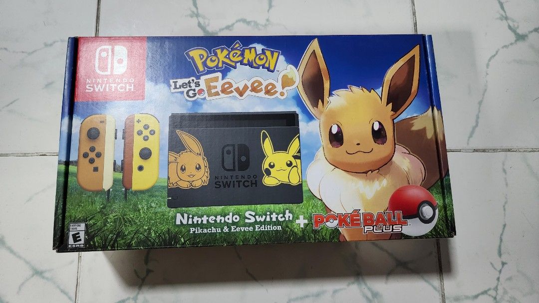 Nintendo Switch Pikachu Eevee Limited edition, Video Gaming, Video Game ...