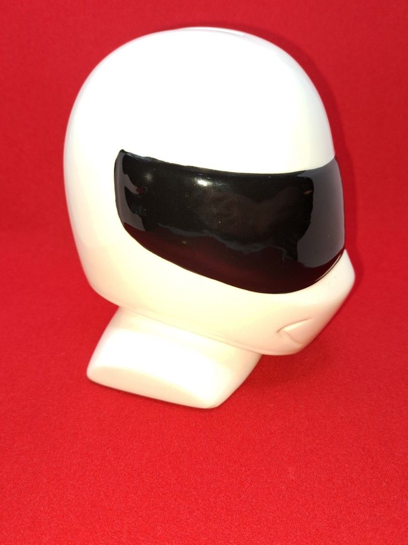 Official BBC Top Gear The Stig Ceramic Money Box White Black Helmet ...