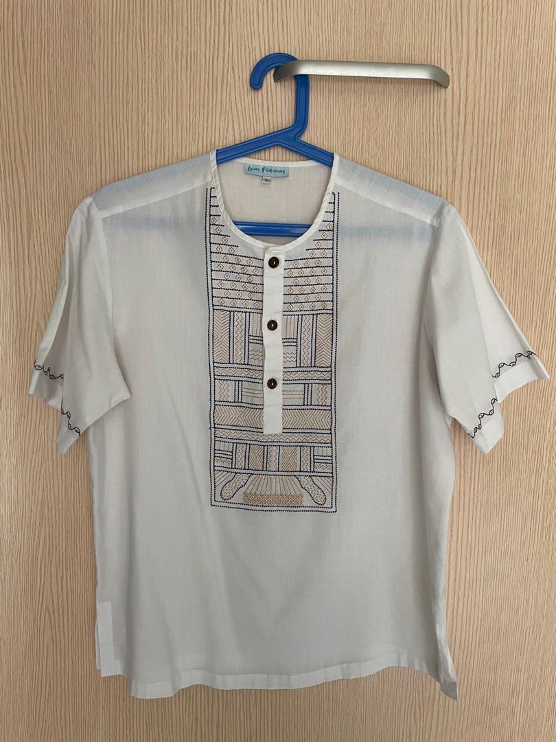 Orig. Islas Filipinas Shirt, with traditional Filipino burda / weaving ...
