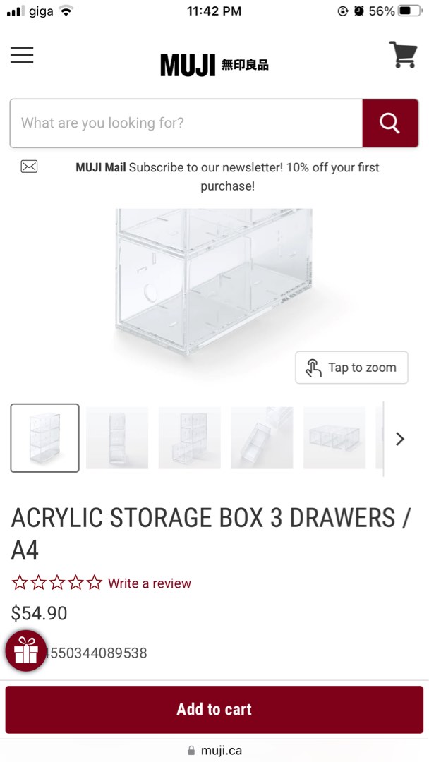 Original Muji acrylic boxes/ 3 drawers, Women's Fashion, Jewelry ...