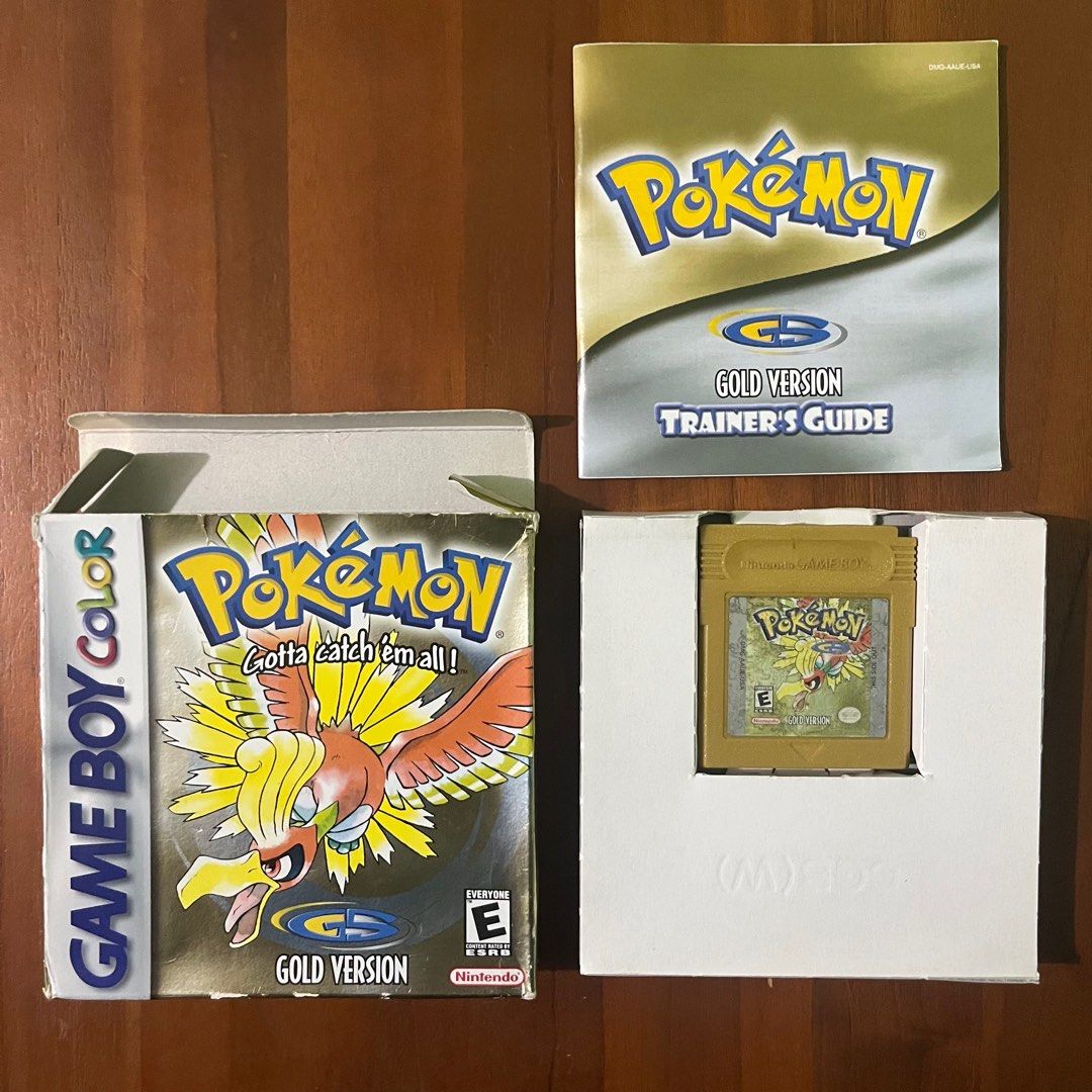 Original Nintendo Gameboy Color Gold Version, Video Gaming, Video Games ...
