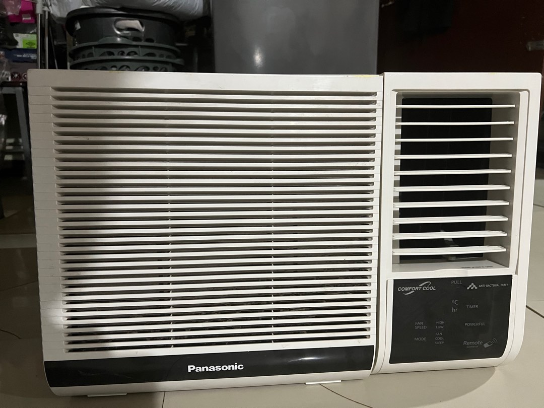 Panasonic Window type Aircon 1.0HP with remote, TV & Home Appliances ...