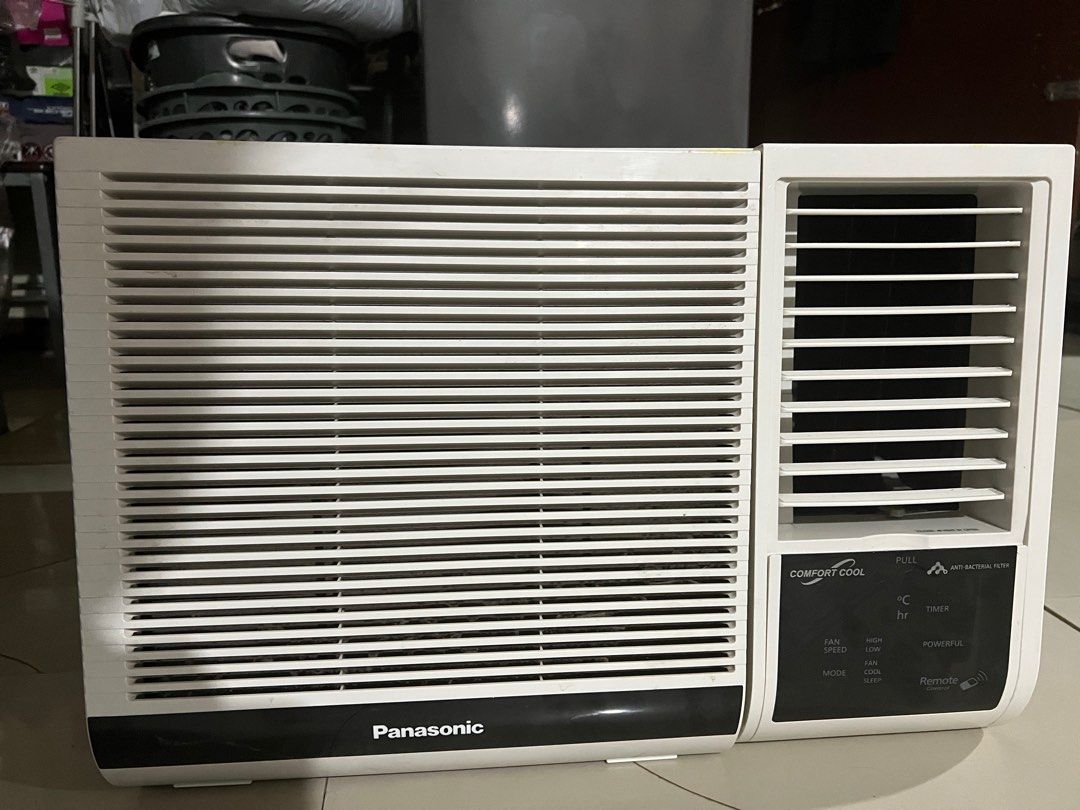 Panasonic Window type Aircon 1.0HP with remote, TV & Home Appliances ...
