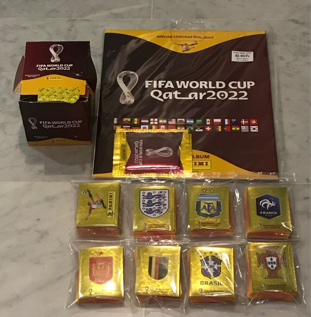Panini Qatar World Cup 2022 complete unpasted set with soft album ...