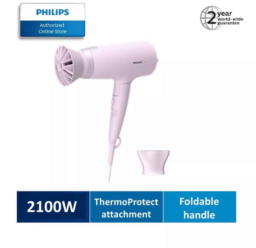 Philips Hair Dryer (PINK), Beauty & Personal Care, Hair on Carousell