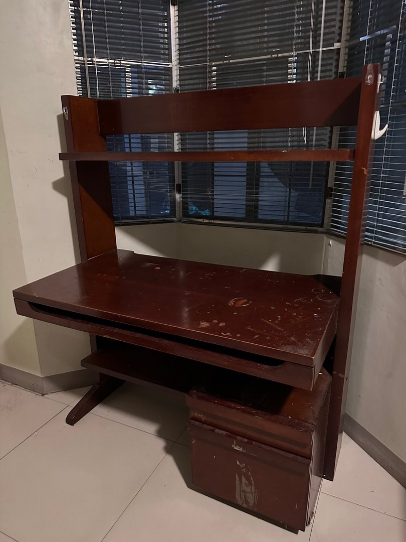 PHILUX Solid Wood Computer Table, Furniture & Home Living, Furniture ...