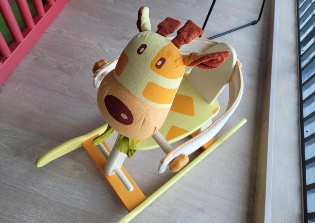 Picket and Rail - Geo Forest Wooden Rocking Giraffe / Rocker, Babies ...