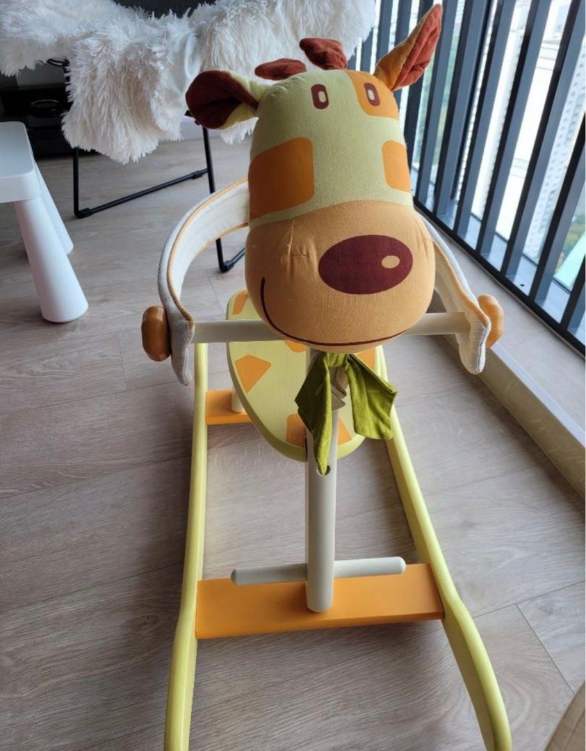 Picket and Rail - Geo Forest Wooden Rocking Giraffe / Rocker, Babies ...