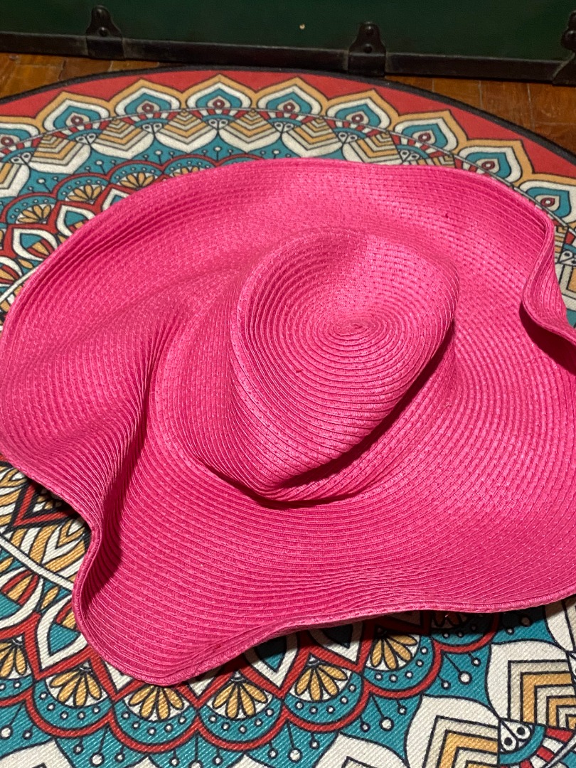 Summer Woven Pink berry Hat from Kultura on Carousell