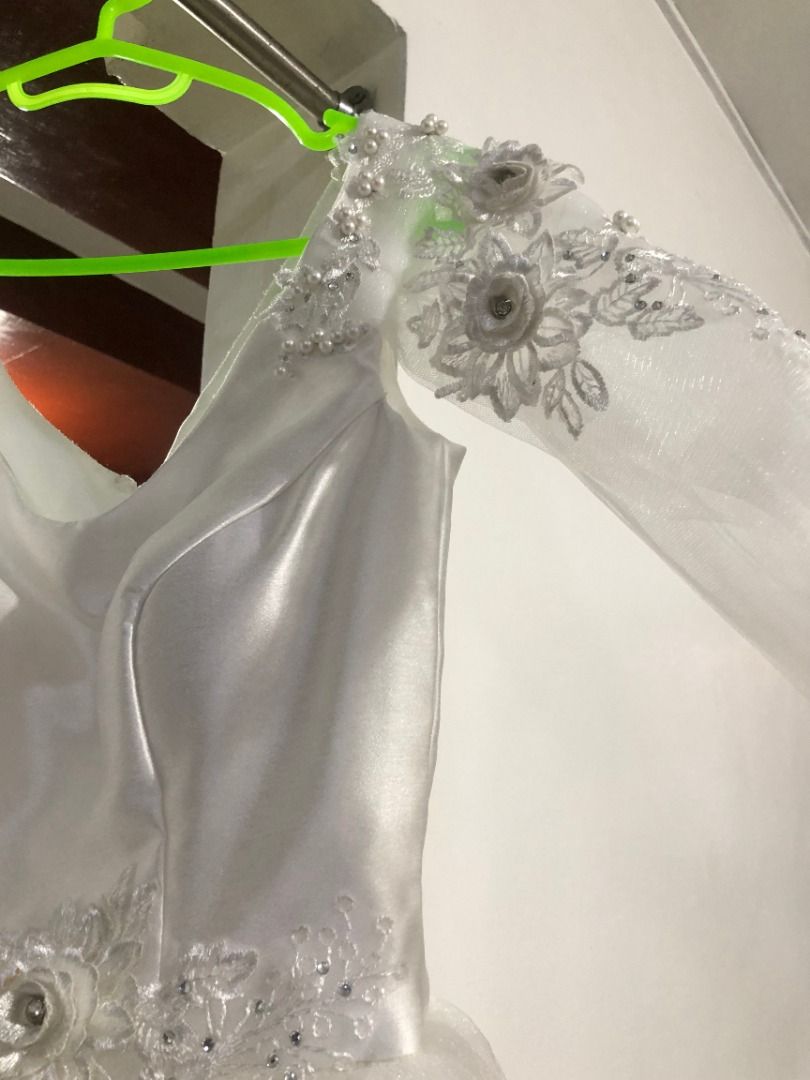 Plain White Gown for Wedding I Sagala I Flores De Mayo I Formal Event I ...