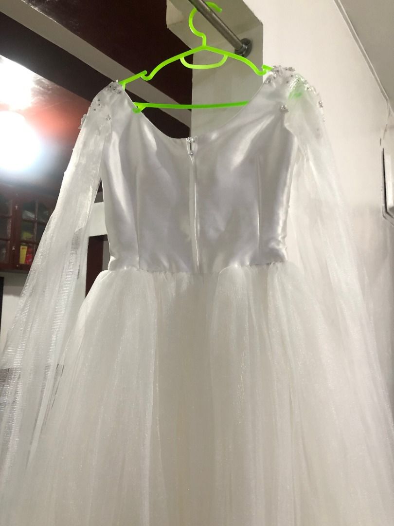 Plain White Gown for Wedding I Sagala I Flores De Mayo I Formal Event I ...