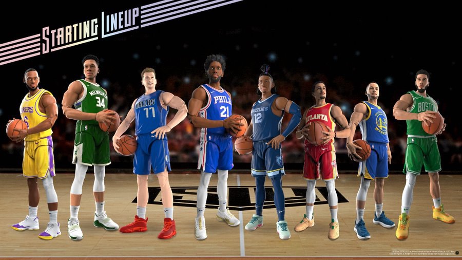 [PO] NBA x Hasbro Starting Lineup action figures LeBron James. Stephen ...