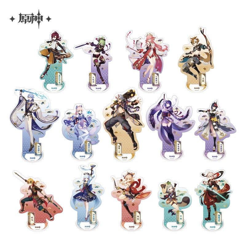[PO] Official genshin impact standees, Hobbies & Toys, Memorabilia ...