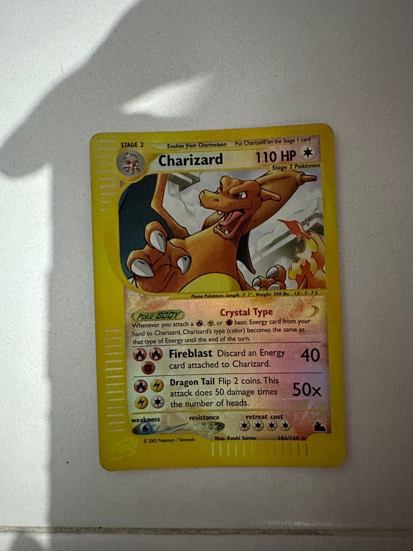 Pokémon card - Skyridge Crystal Charizard, Hobbies & Toys, Toys & Games ...