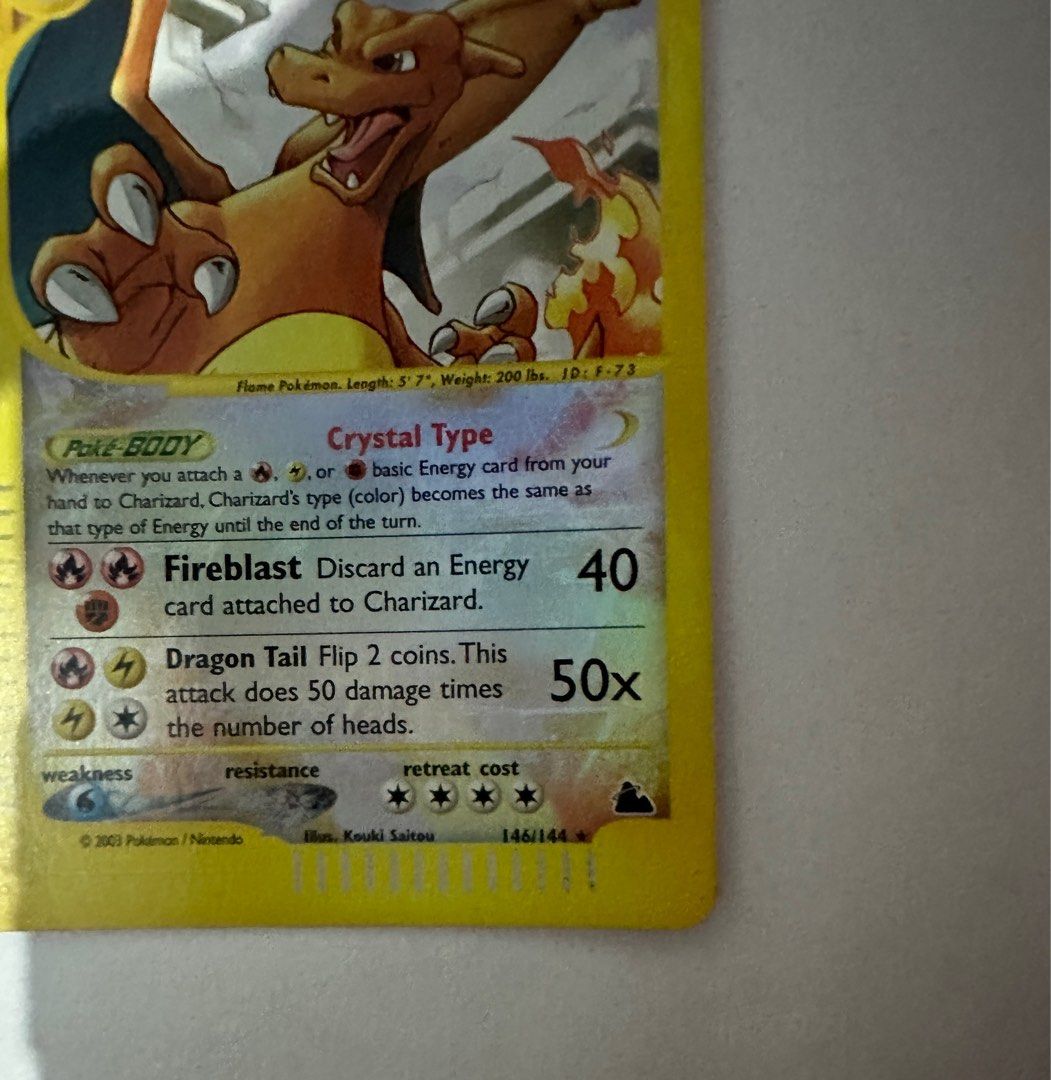 Pokémon card - Skyridge Crystal Charizard, Hobbies & Toys, Toys & Games ...