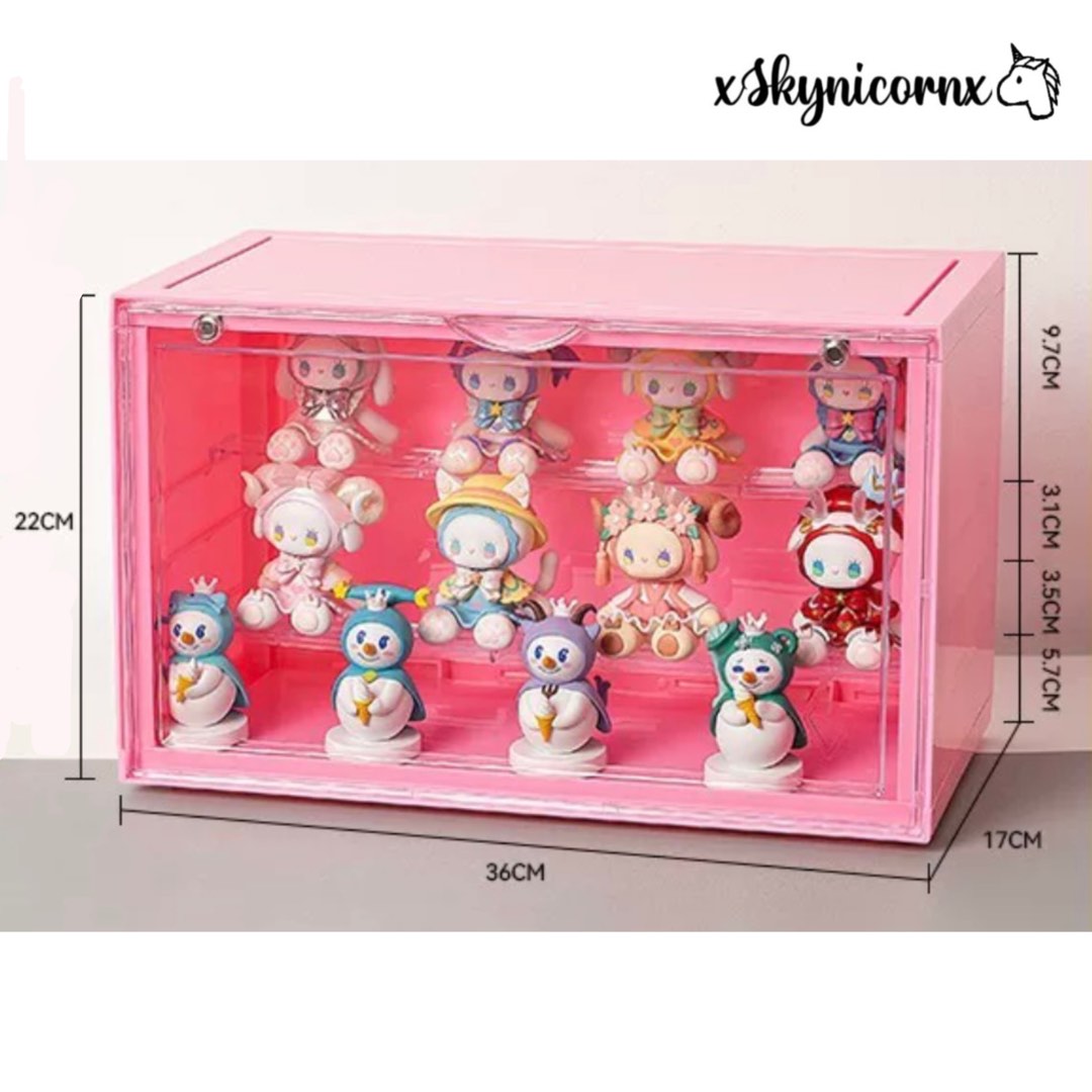 Popmart Blindbox Figurine Display Case 盲盒展示盒, Furniture & Home Living ...