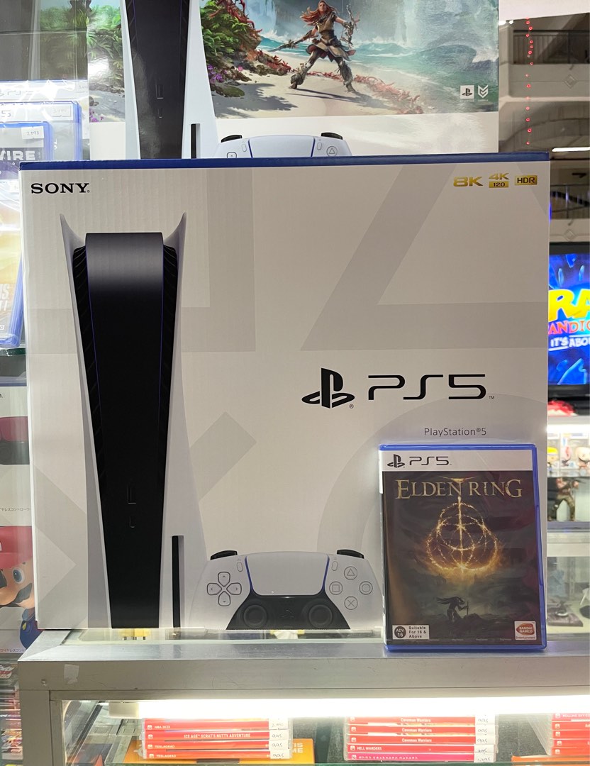 PS5 Disc Version with Elden Ring, Video Gaming, Video Game Consoles, PlayStation on Carousell