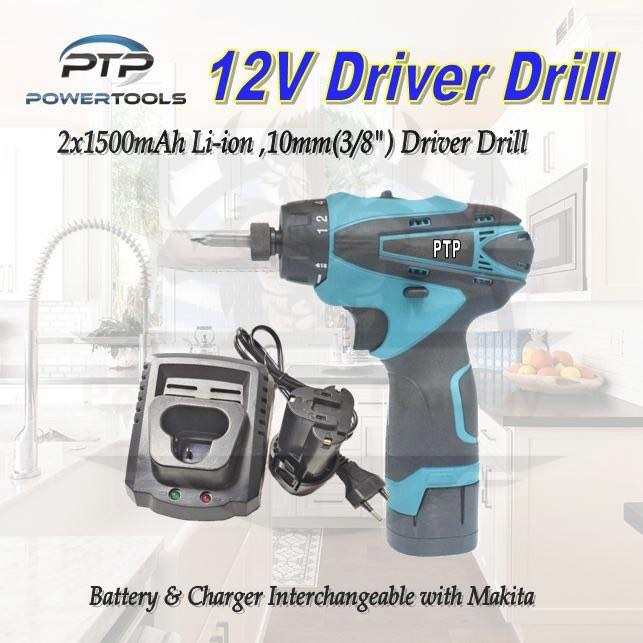 PTP 12V CORDLESS DRILL DRIVER/ SIMILAR TO MAKITA TD090DWE, Furniture ...
